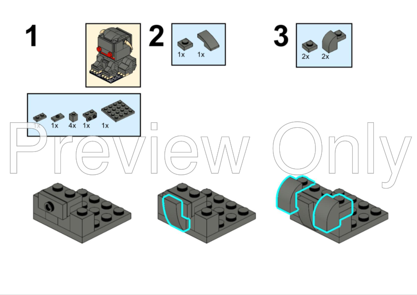 LEGO MOC-249562 Zuul - Ghost buster Brickheadz by LP14 | Rebrickable ...