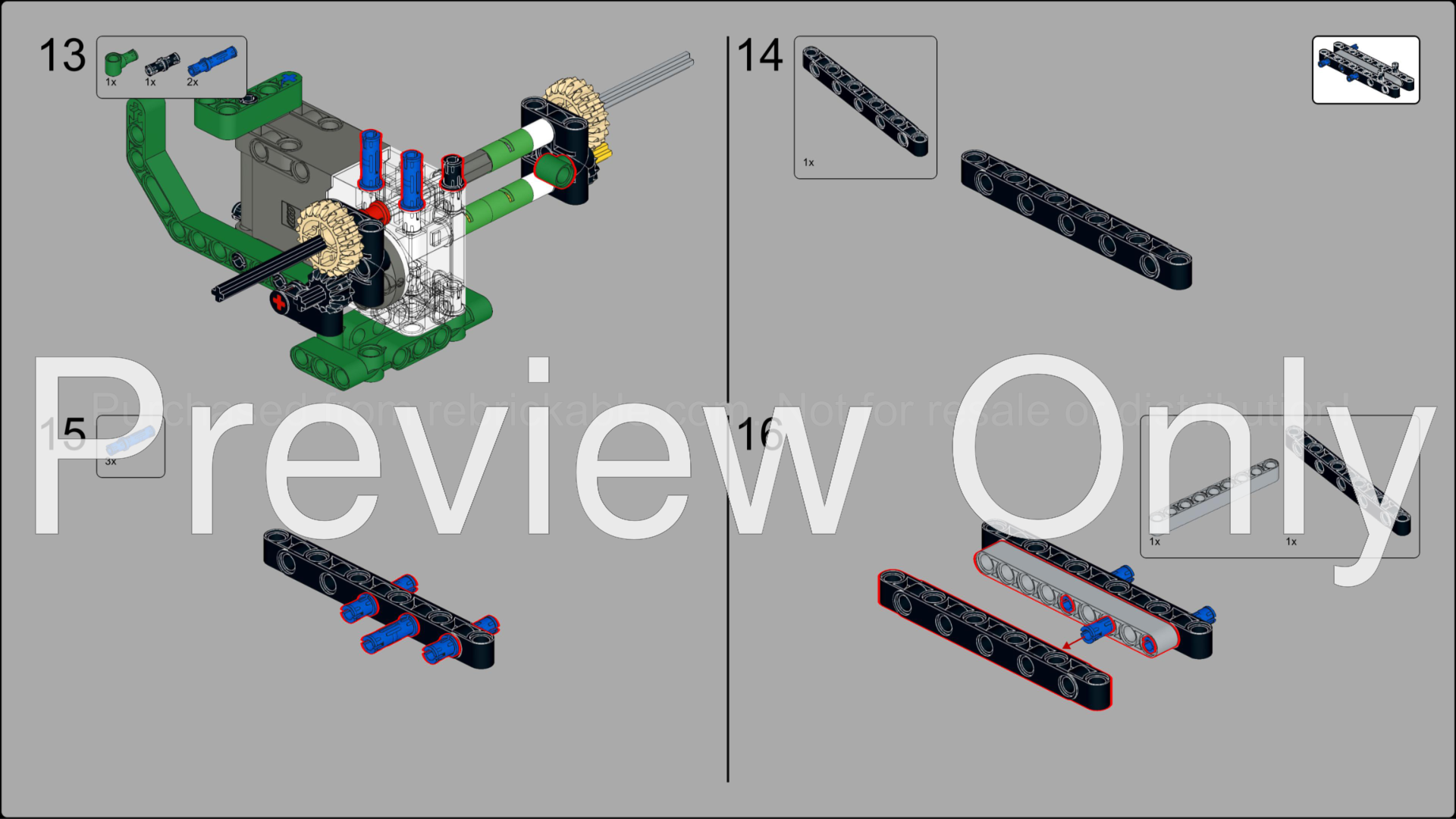 LEGO MOC-249744 John Deere 9RX 830 Green with Speed Disk - 42131 ...