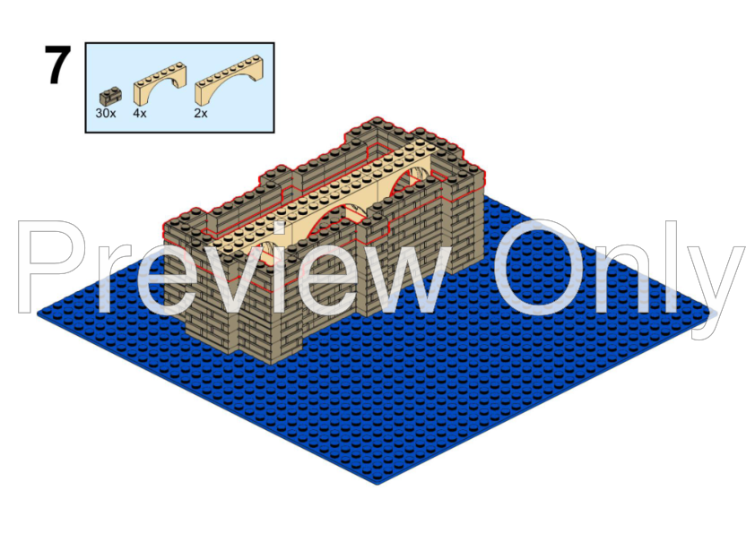LEGO MOC Brooklyn Bridge by klosspalatset | Rebrickable - Build with LEGO