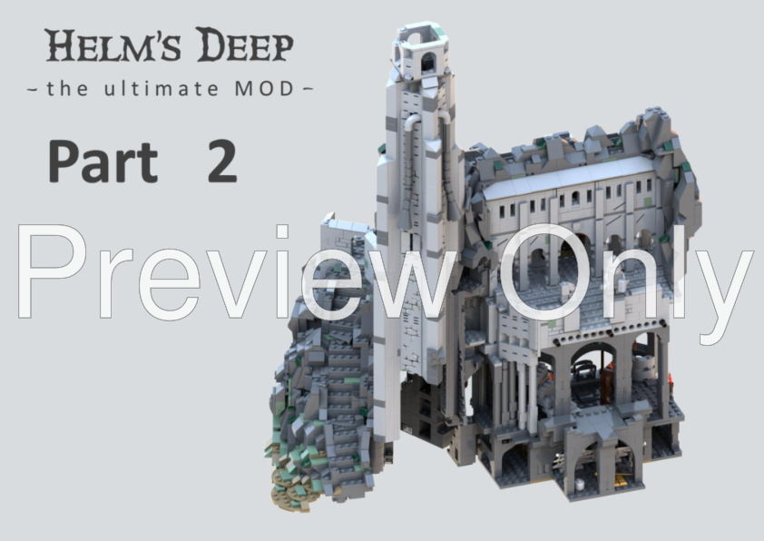 LEGO MOC-250765 Helm's Deep - the ultimate MOD - P A R T 2 / 4 - Tower ...