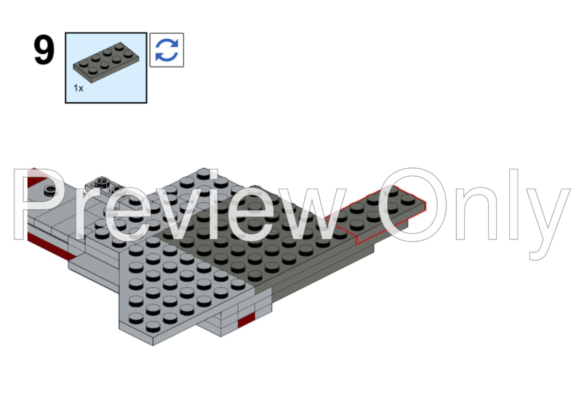 LEGO MOC-250932 Ebon Hawk - Midi scale with angled display by Legoleon ...