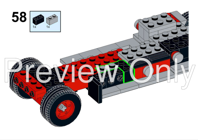 LEGO MOC-252626 2008 HME Intl. Type III Brush Engine CAL FIRE by Silver ...