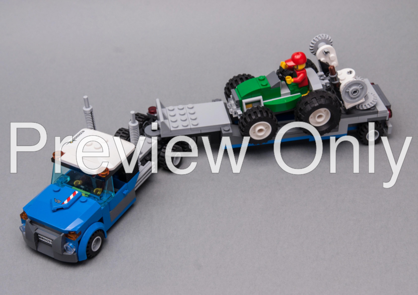 LEGO MOC 60223 Semi Truck & Harvester Tractor by Keep On Bricking ...