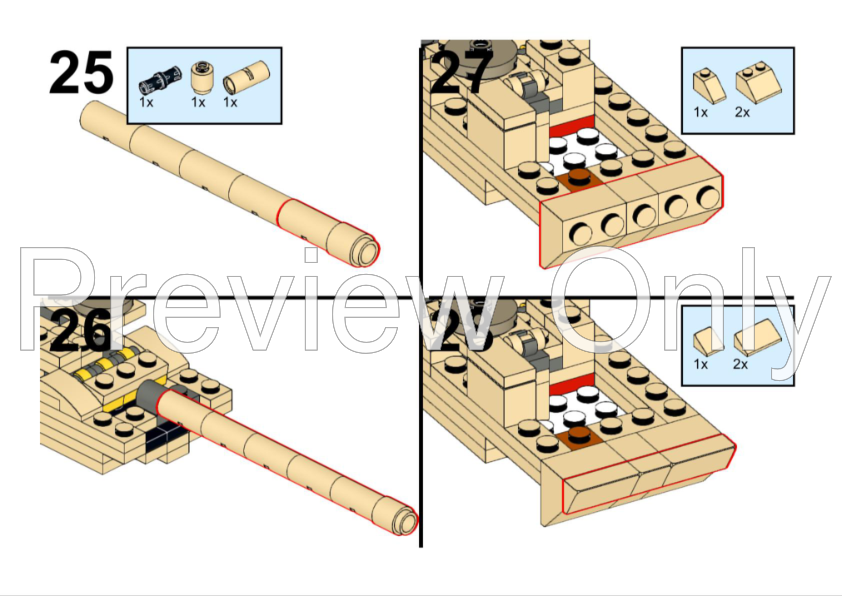 LEGO MOC-254352 STRV 103 by FistfulofStuds | Rebrickable - Build with LEGO