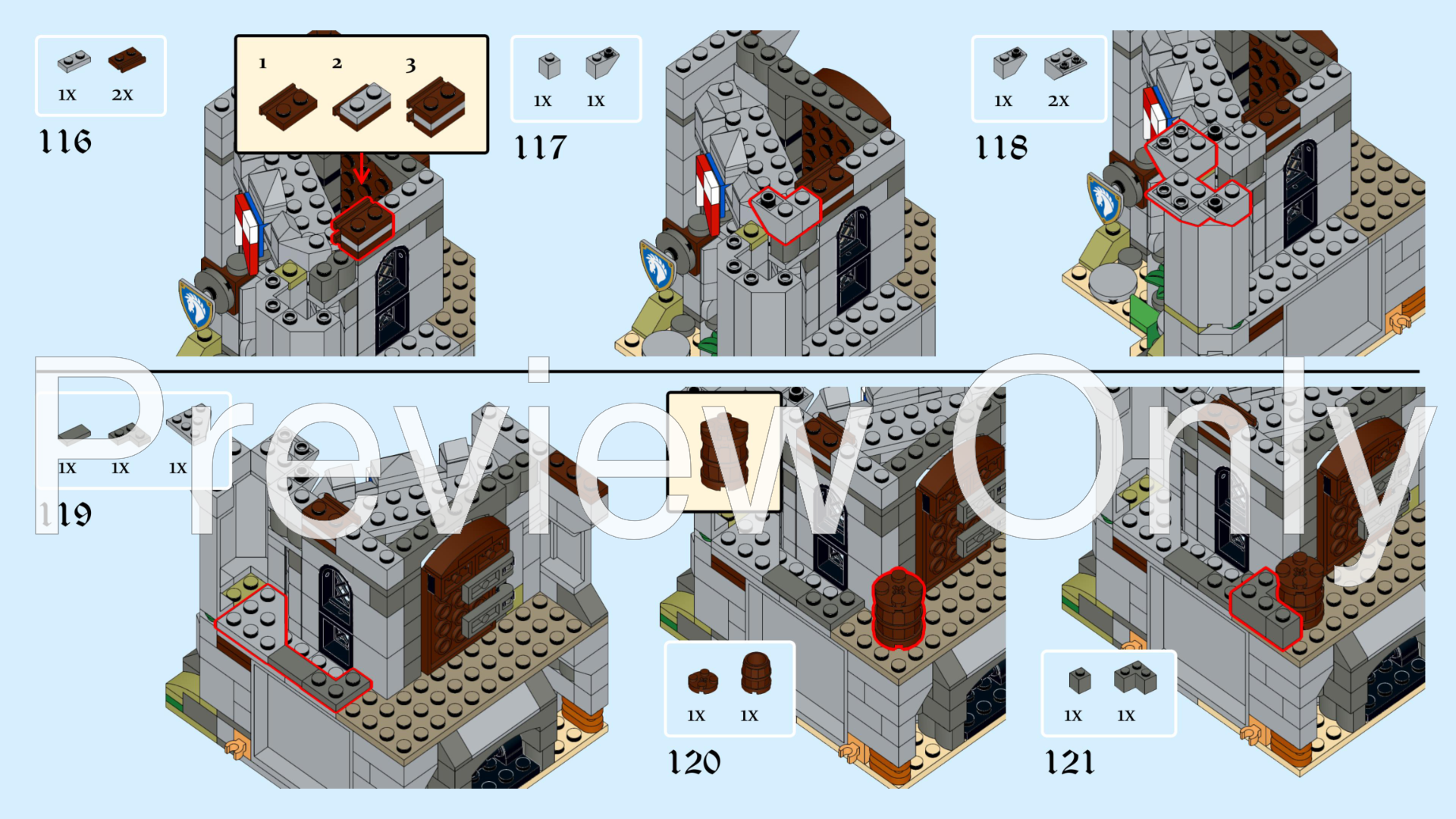 LEGO MOC-254878 Medieval Horse Knight Bastion by The_Astral_J ...