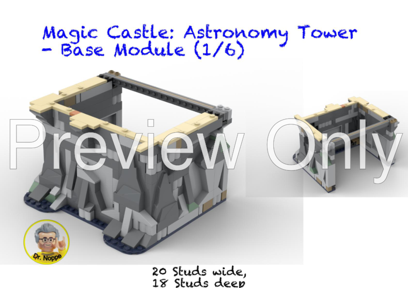 LEGO MOC-257075 HP Magic Castle: Astronomy Tower Dungeon Module by Dr ...