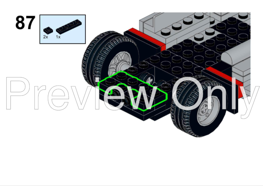 LEGO MOC-257804 Peterbilt 367 + CAT D8R Dozer - L.A County Dozer Team 5 ...