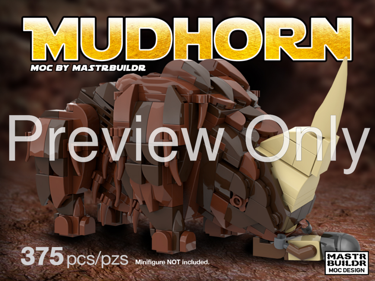 LEGO MOC-258319 Mudhorn by mastrbuildr | Rebrickable - Build with LEGO
