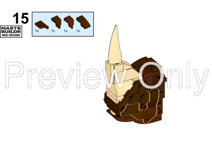 LEGO MOC-258319 Mudhorn by mastrbuildr | Rebrickable - Build with LEGO