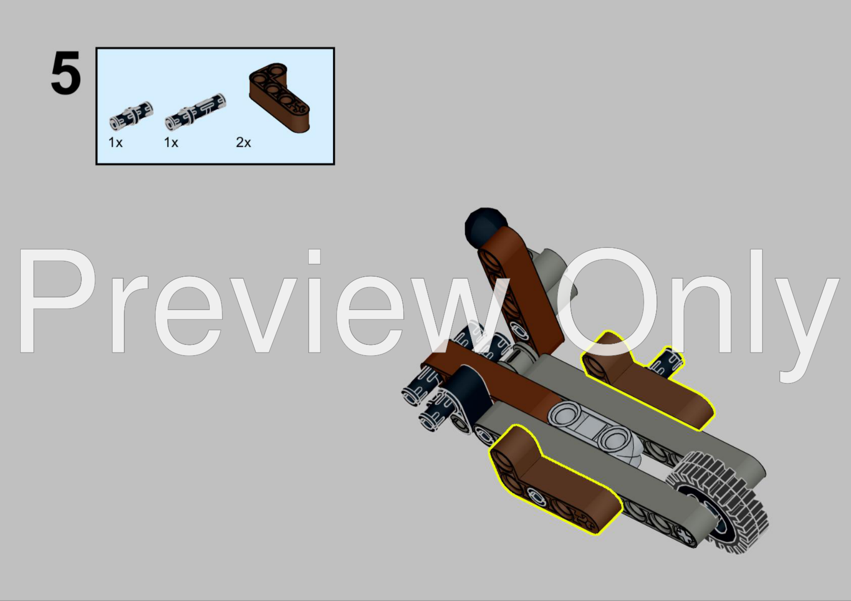 LEGO MOC RC Hailfire Droid by moeram | Rebrickable - Build with LEGO