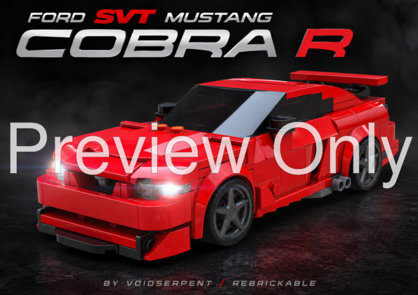 LEGO MOC-261339 Ford Mustang SVT Cobra R (2000, 4th gen) by VoidSerpent ...