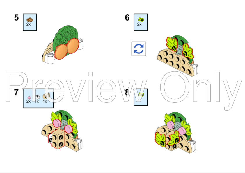 LEGO MOC-261543 31367 Cartoon Snail with Flower by The_Brick_Guy_Kai ...