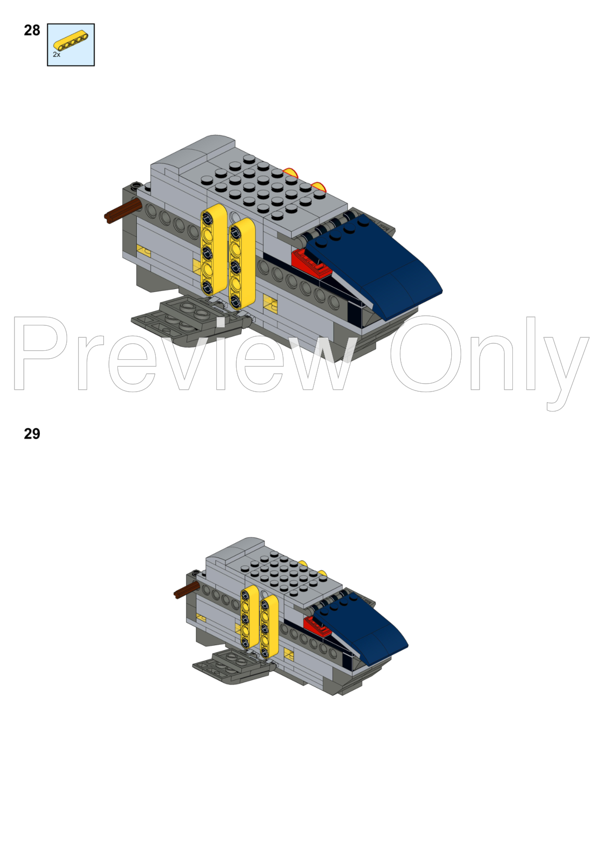 LEGO MOC-265554 The Banshee by TheKrokiet | Rebrickable - Build with LEGO
