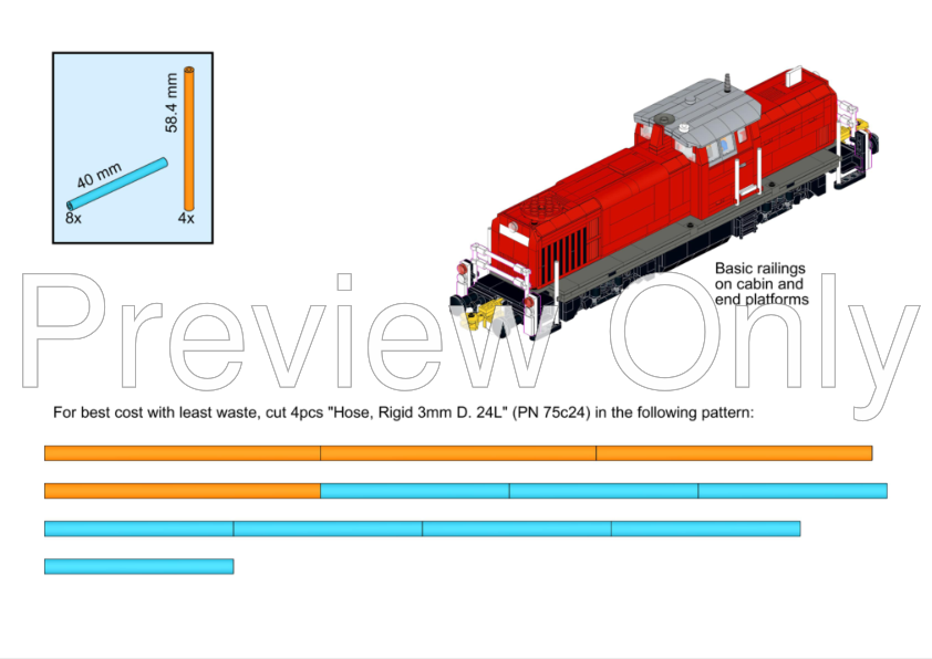 LEGO MOC-265926 DB BR294 Diesel Locomotive by TOPACES | Rebrickable ...