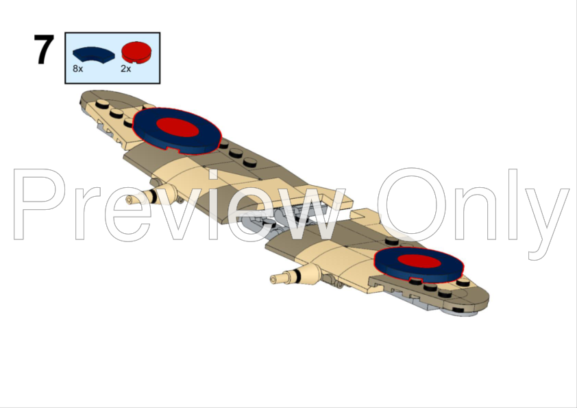 LEGO MOC-266304 Spitfire Desert camo by bricktingsmon | Rebrickable ...