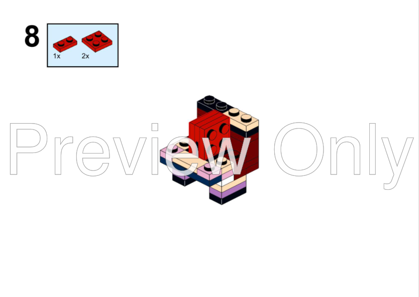 LEGO MOC-266646 Immy Bisou Brickheadz by Bricksy32 | Rebrickable ...