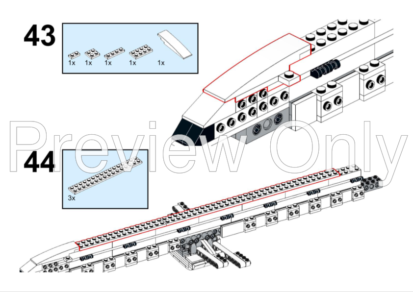 LEGO MOC-266699 Airbus A350-900 - Air France Livery (1:100) by boudjeml ...