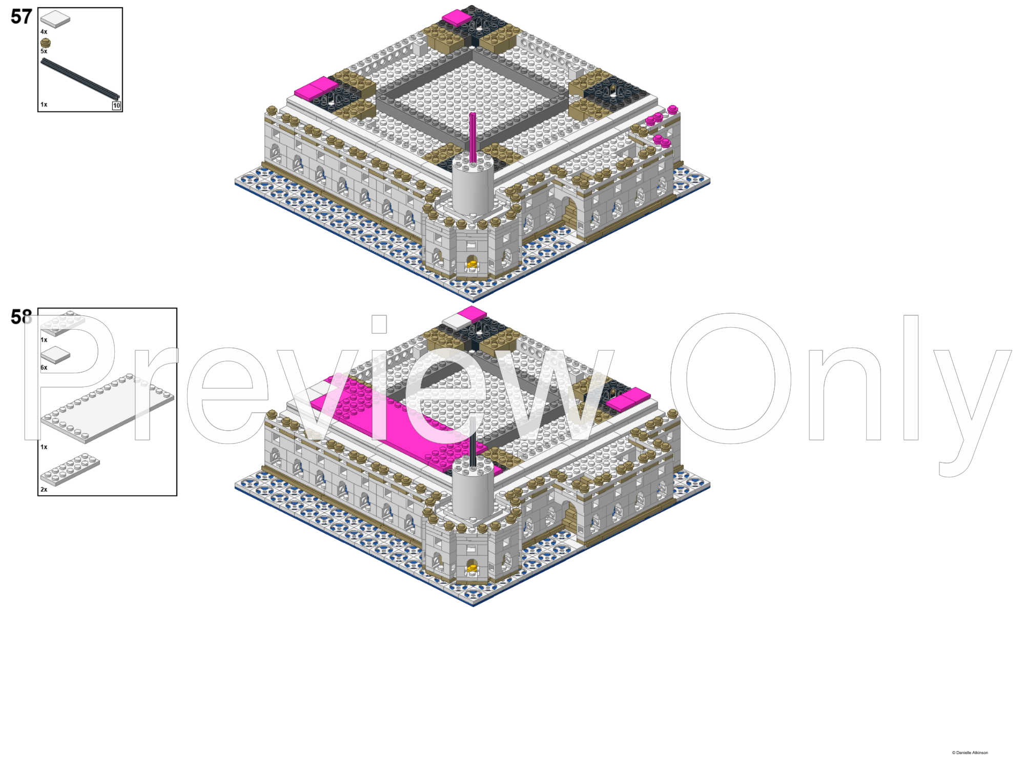 Lego Moc Taj Mahal Modular 2 By Danielle Rebrickable Build With Lego