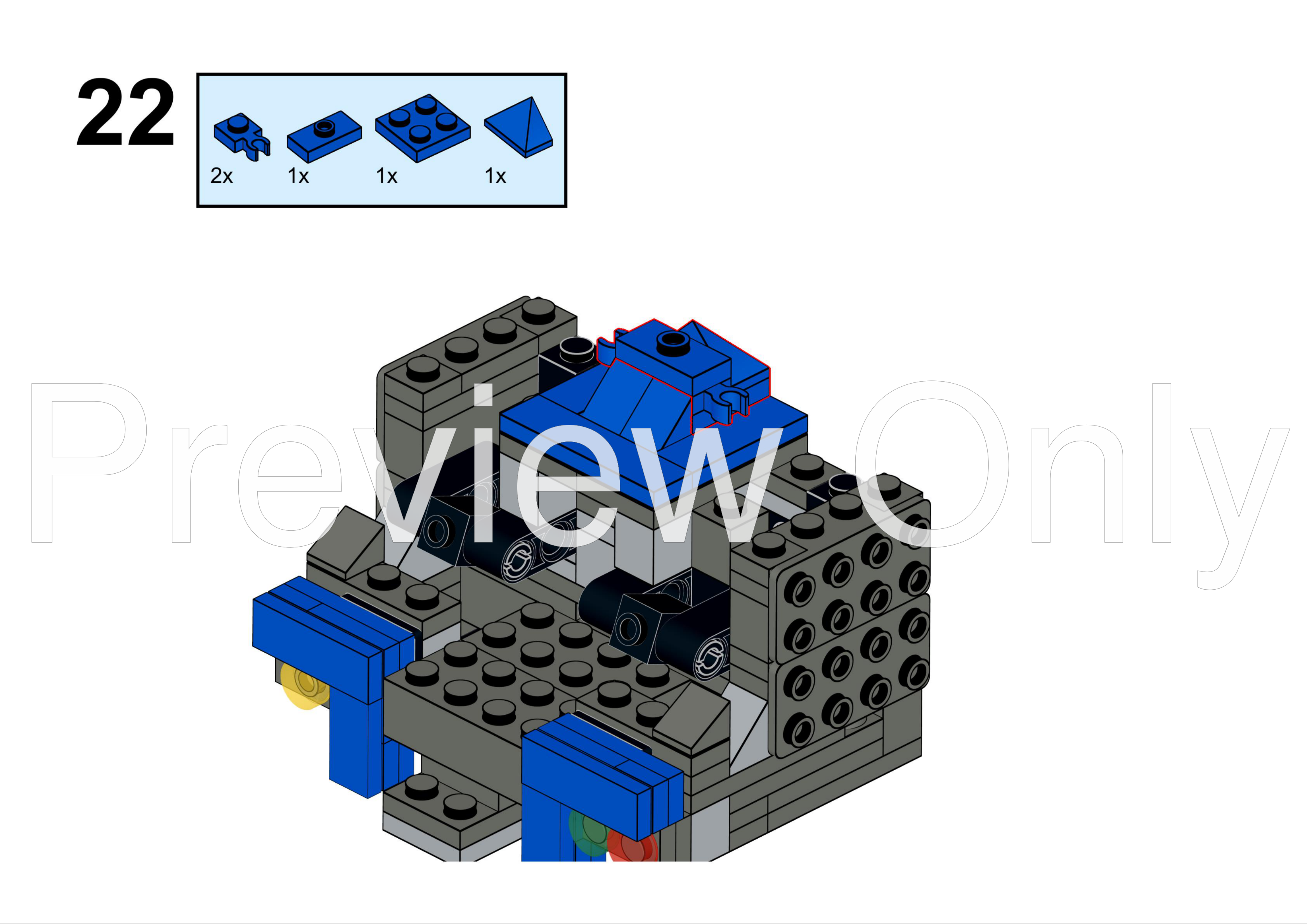 LEGO MOC Ultramarine Dreadnought by Dave. | Rebrickable - Build with LEGO