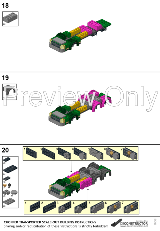LEGO MOC Chopper Transporter Scale-Out by deConstructor | Rebrickable ...