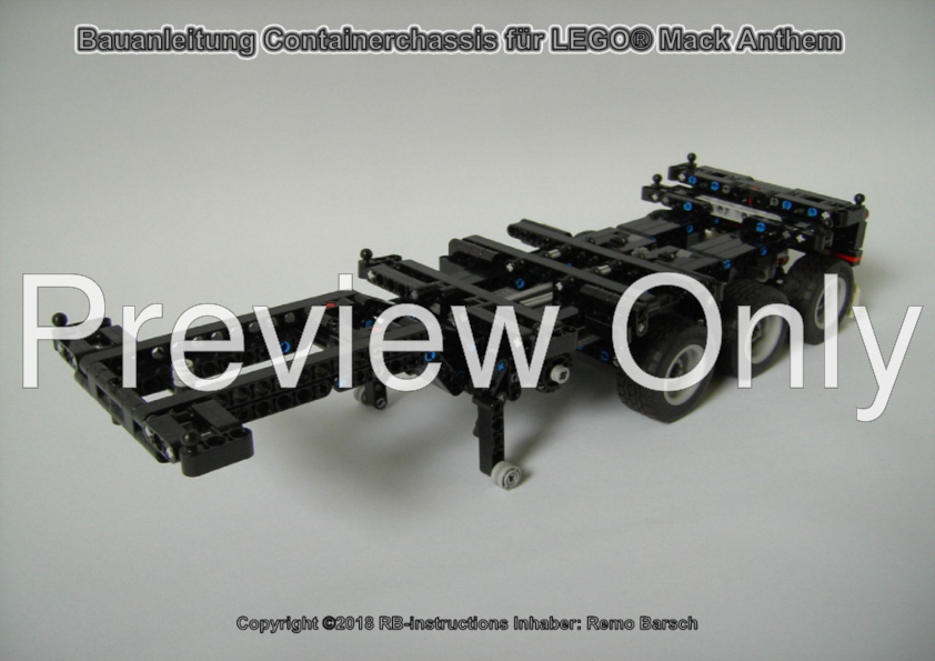 Lego Moc Containerchassis Trailer For 42078 Mack Anthem By Rb