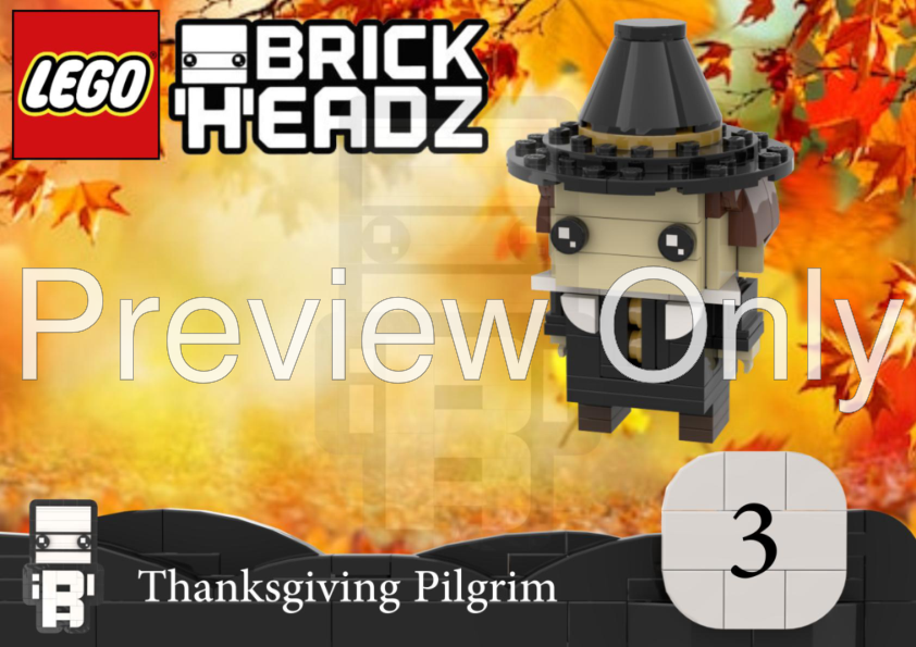 LEGO MOC Thanksgiving Pilgrim Man by iBrickheadz | Rebrickable - Build ...