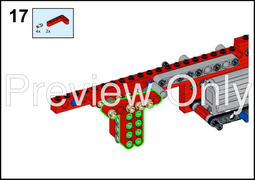 LEGO MOC Red&black Peterbilt 389 by laouaistechnic | Rebrickable ...