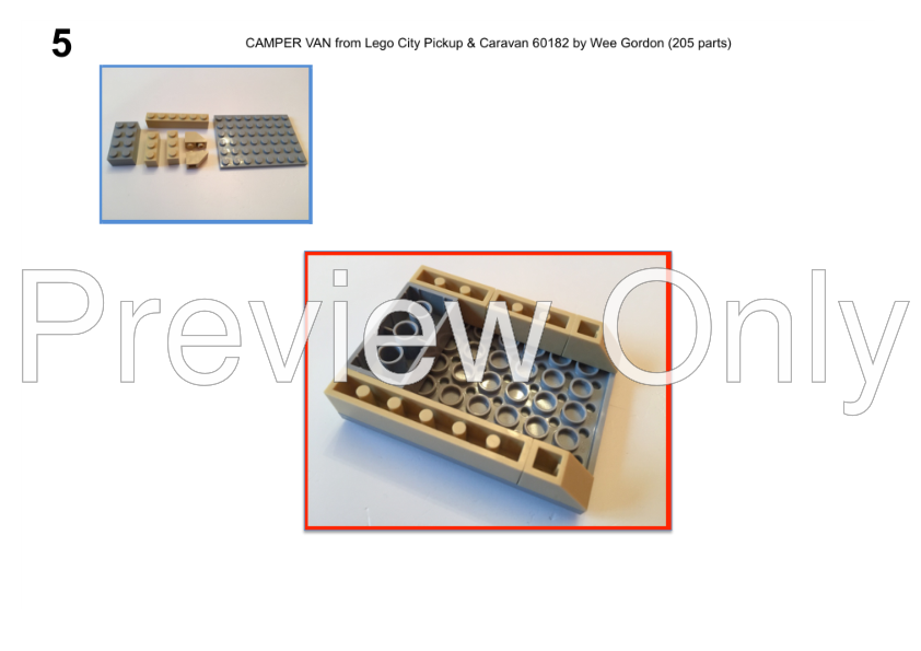 LEGO MOC 60182 Camper Van by Weegordon | Rebrickable - Build with LEGO