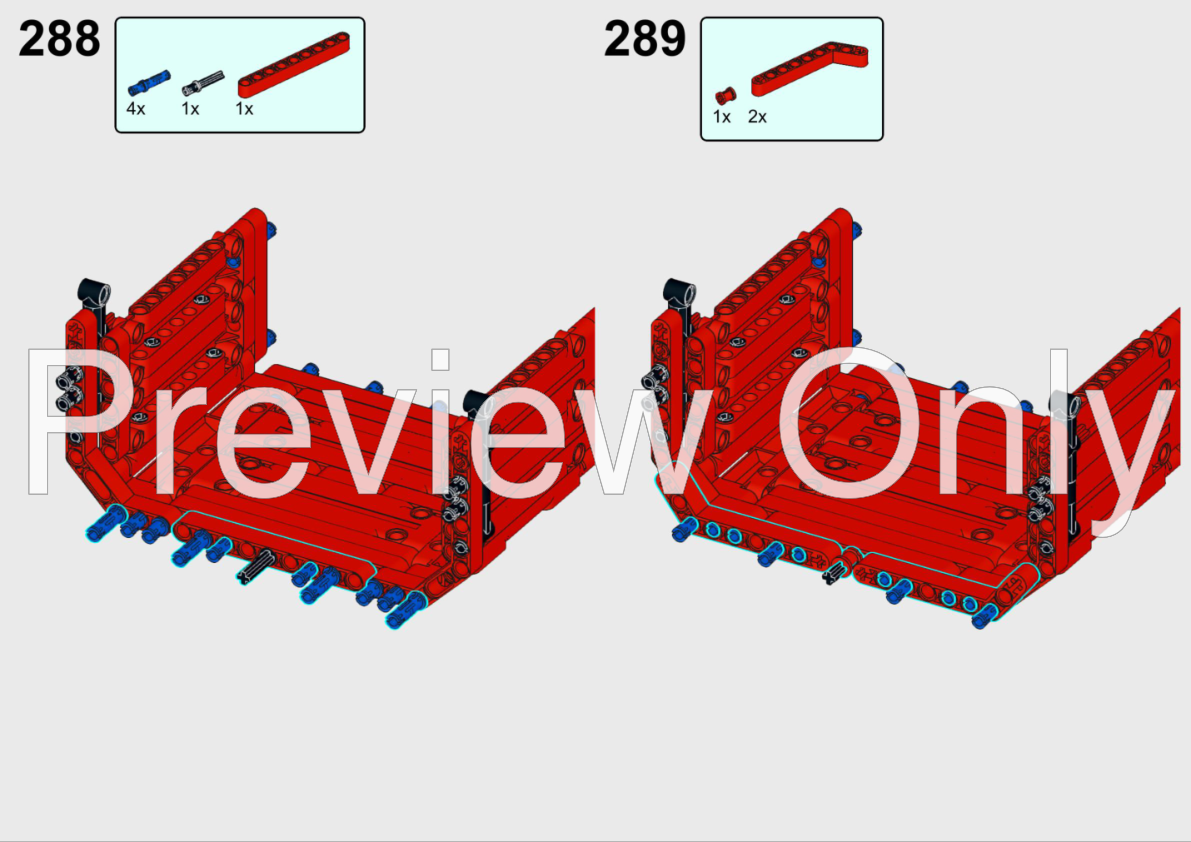 LEGO MOC Claas Xerion Tipper Trailer Red by l1anchu | Rebrickable ...