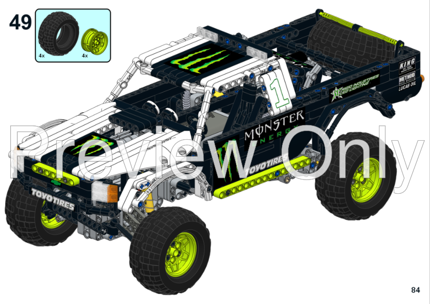 LEGO MOC Monster Energy Recoil Baja Truck by Nico71 | Rebrickable ...