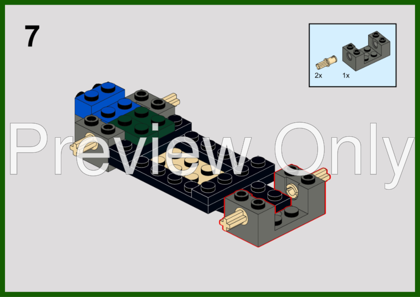 Lego Moc 75884 Muscle Car By Kirvet Rebrickable Build With Lego