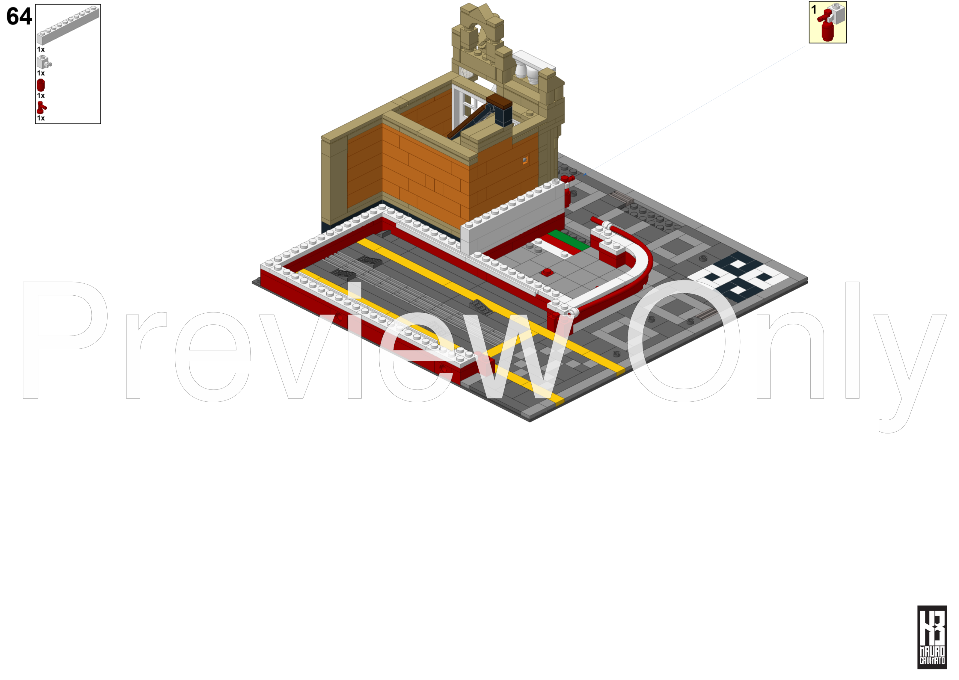 Lego Moc K8003 Carwash By Kevin8 Rebrickable Build With Lego