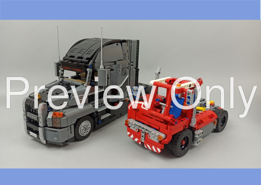 Lego Moc 42075 Terminal Tractor By Mlonger Rebrickable Build With Lego