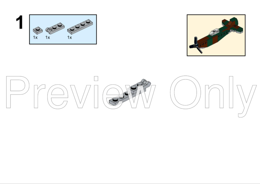 LEGO MOC Spitfire by JustOneMoreBrick | Rebrickable - Build with LEGO