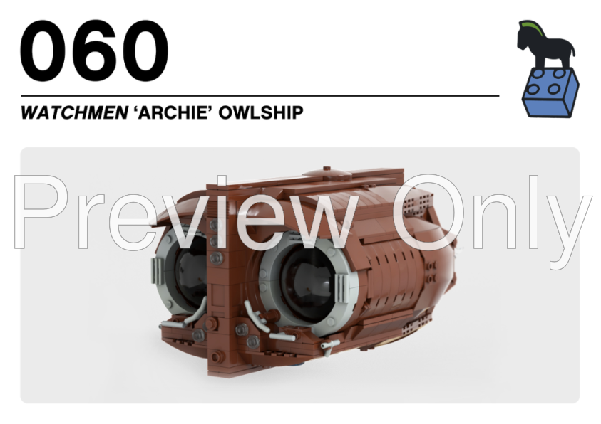 LEGO MOC Watchmen 'Archie' Owlship by OneBrickPony | Rebrickable ...