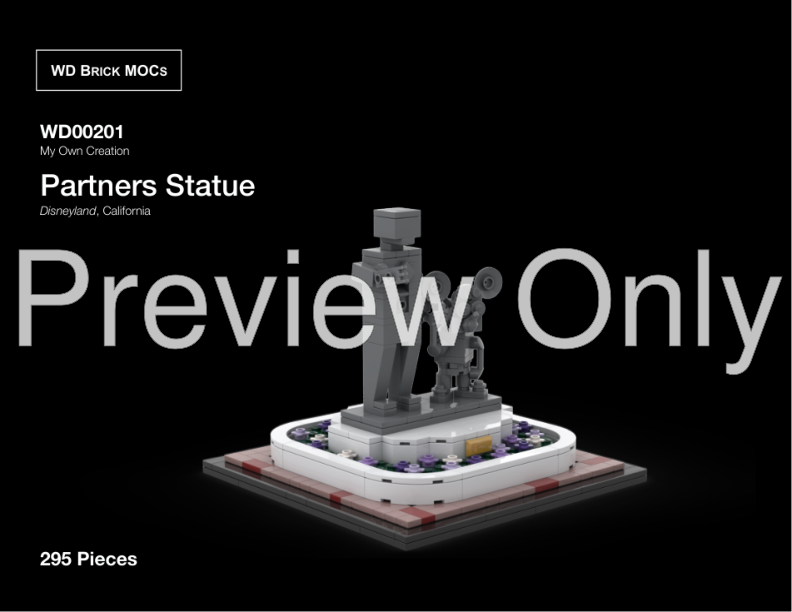 Lego Moc Partners Statue By Wd Brick Mocs Rebrickable Build With Lego