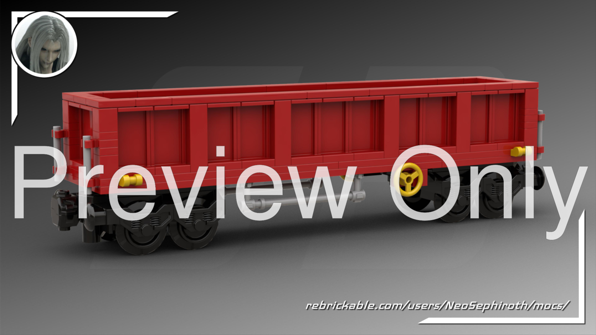LEGO MOC Open Coal Wagon by NeoSephiroth | Rebrickable - Build with LEGO