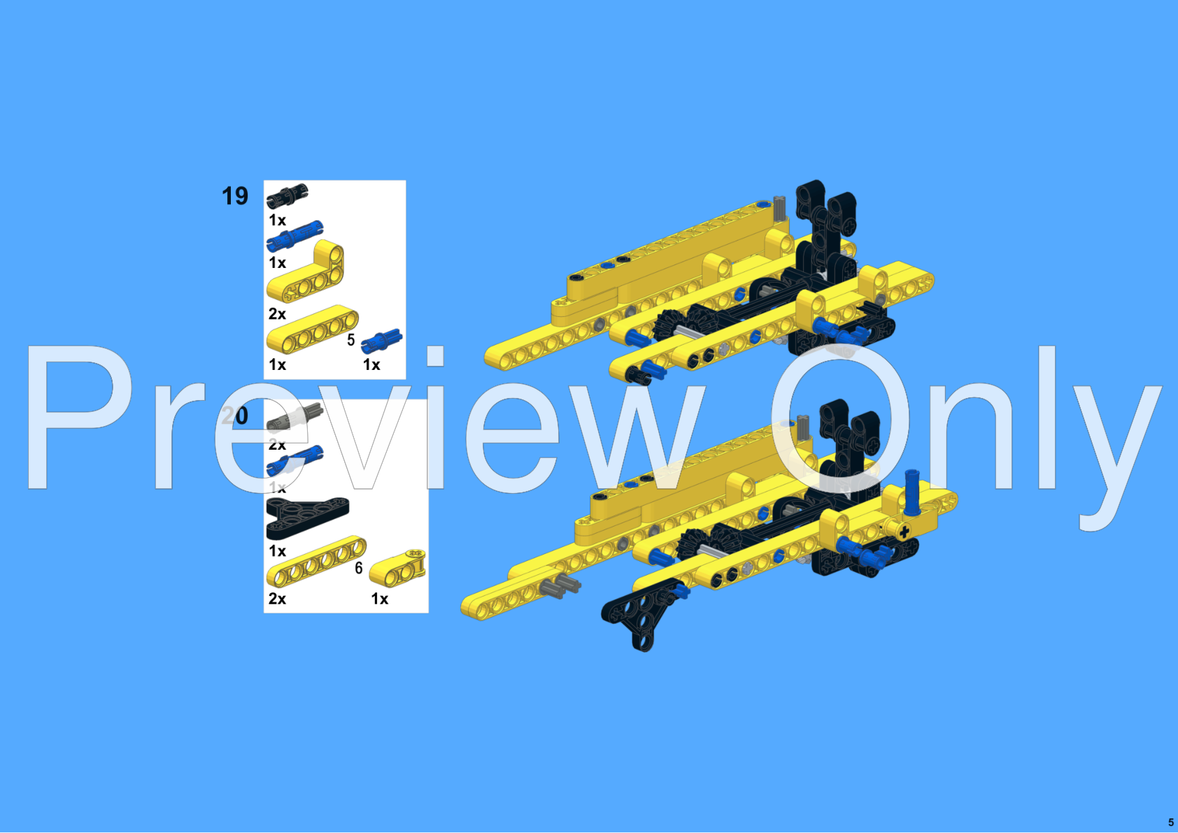 Lego Moc Lego Technic Grader By Jelo Rebrickable Build With Lego