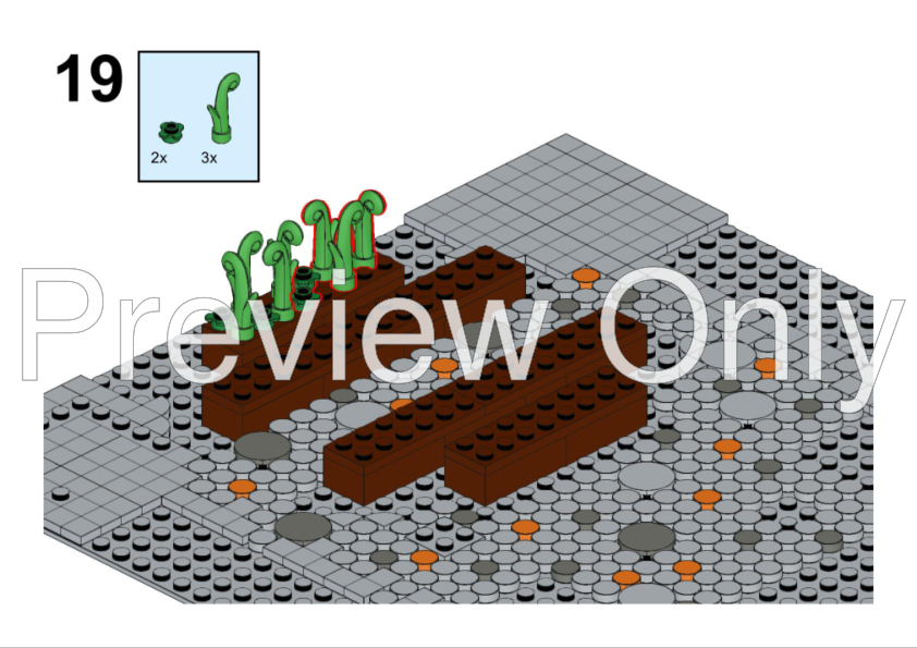LEGO MOC Modular City Garden by gabizon | Rebrickable - Build with LEGO