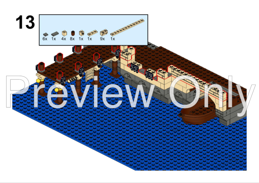 LEGO MOC Harbor by Huebre | Rebrickable - Build with LEGO