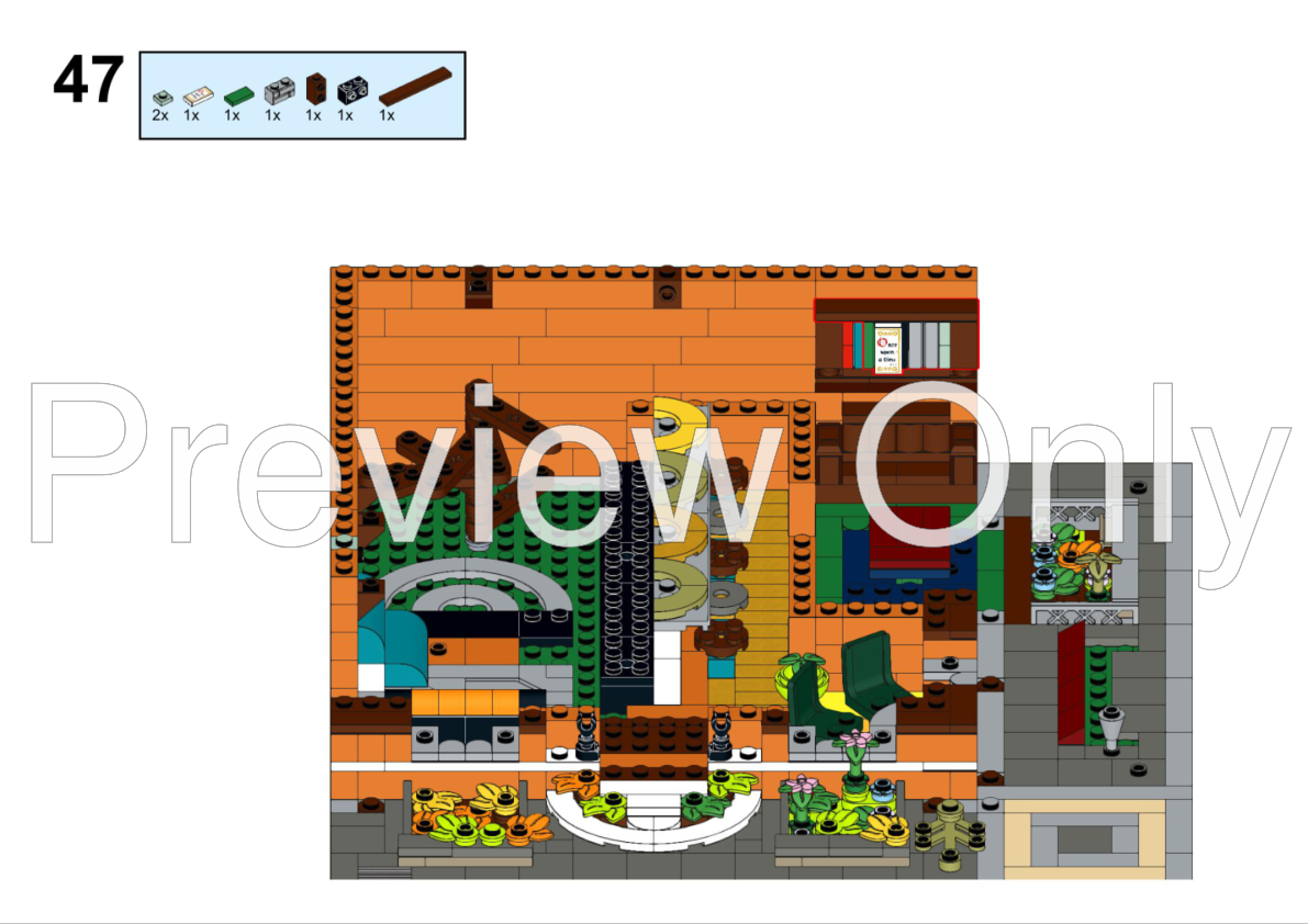 LEGO MOC Libra Café (10270 Bookshop Alternate Model Modular) by ...