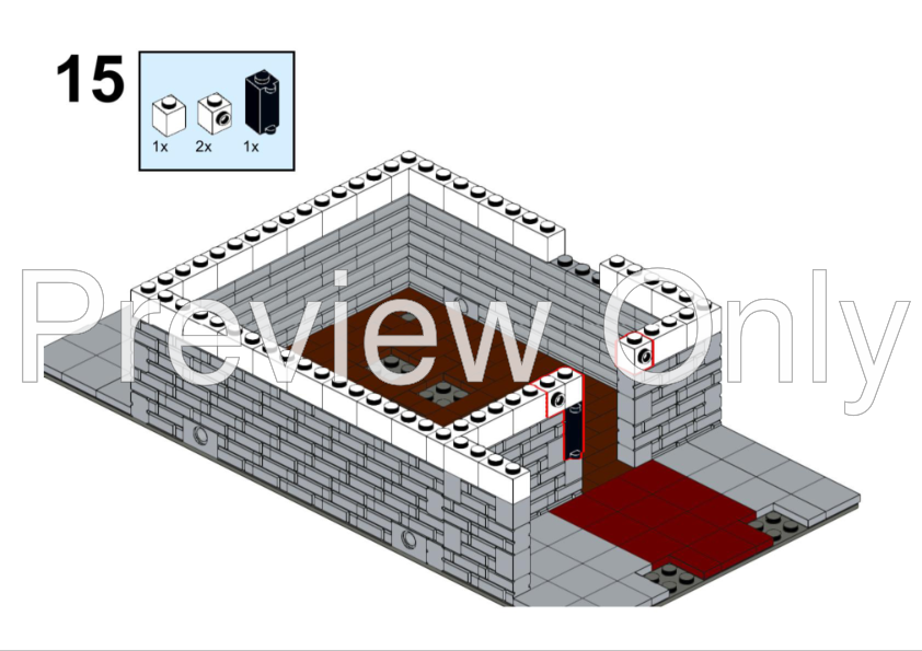 LEGO MOC Modular Chinese House by gabizon | Rebrickable - Build with LEGO