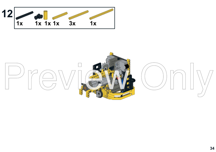 LEGO MOC RC pneumatic wheel loader by jorgeopesi | Rebrickable - Build ...