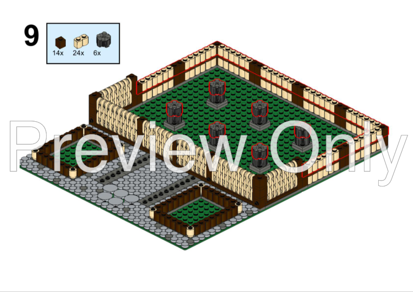 LEGO MOC Asian Temple by Huebre | Rebrickable - Build with LEGO