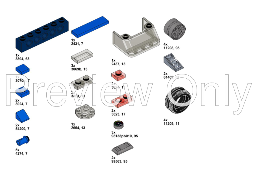 LEGO MOC 1970 AMC Rebel "The Machine" by Carbohydrates | Rebrickable ...