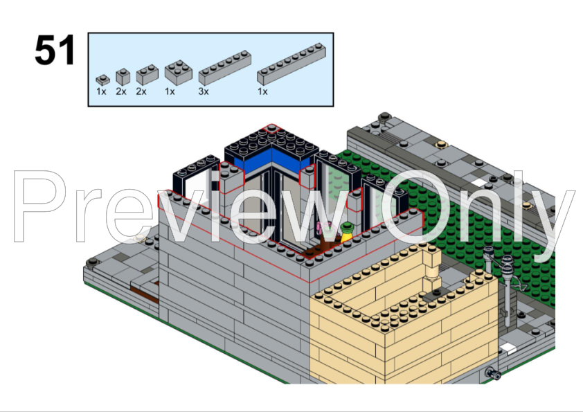 LEGO MOC Modular tan corner by Tavernellos | Rebrickable - Build with LEGO