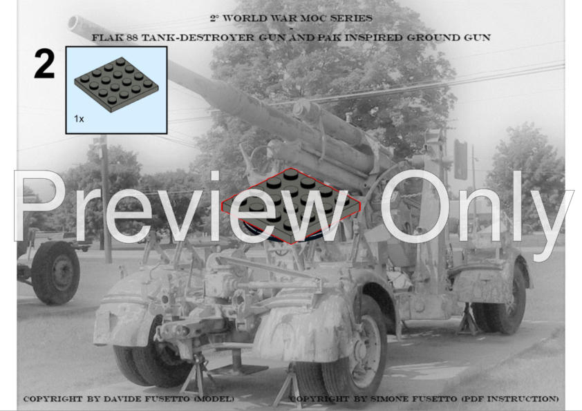 LEGO MOC 2° World War MOC Series - Flak 88 Tank-Destroyer Gun and Pak ...