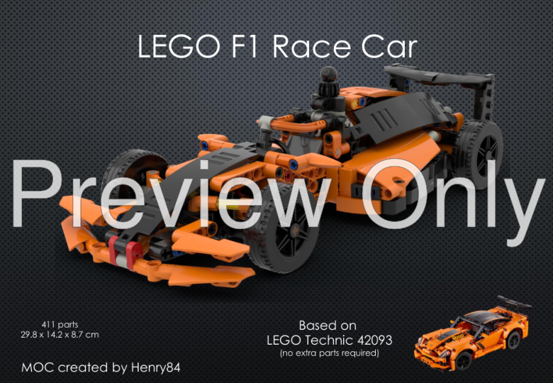 LEGO MOC MOC F1 Race Car - 42093 model C by Henry84 | Rebrickable ...