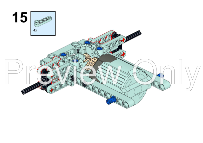 LEGO MOC Double v8 engine with motor and differential drive by Jaypope1 ...