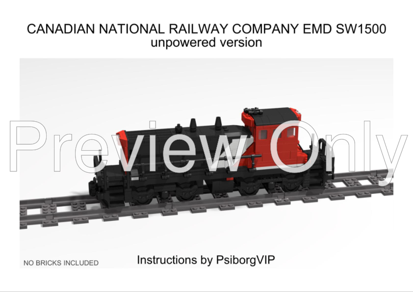 LEGO MOC CN SW1500 (powered up) by PsiborgVIP | Rebrickable - Build ...